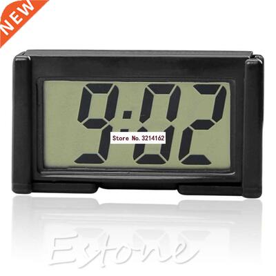 Interior Car Dashboard Desk Clock LCD Screen Self-Adhesive B