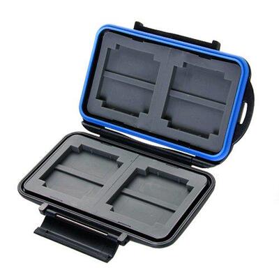 Memory Card Carrying Case Holder Hold 4 CF or 8 MSPD