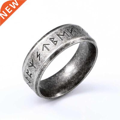 Beier Stainless steel Odin Norse Viking Amulet Rune MEN Ring