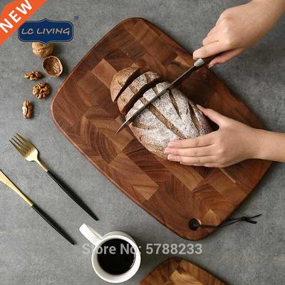 Chopping-Blocks, Acacia Wood Cutting Board with End Grain, D