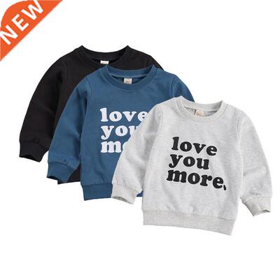 lioraitiin 0-4Y Infant Kids Girls Boys Sweatshirt ops Letter