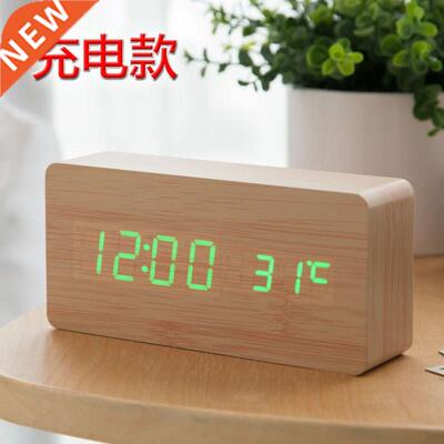 Led creative alarm clock mute luminous electronic clock