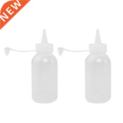 2pcs 100ML Plastic Sauce Squeezer Bottle Dispensing Bouteill