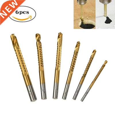 6pc/set Cobalt Drill Bit Set Serrated Spiral Screw Metric Co
