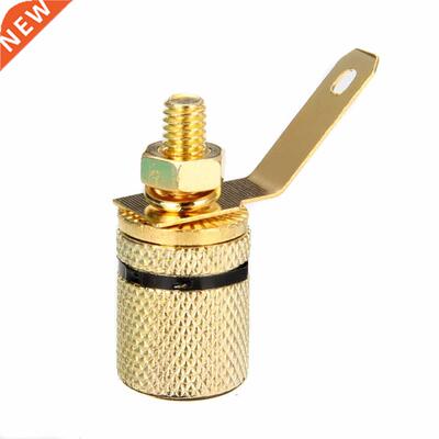 10pcs Gold Plated Binding Post Speaker Cable Amplifier Audio