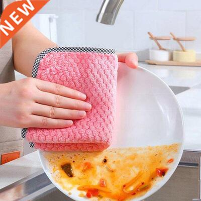 1Pc Of Kitchen Daily Dishcloths Non-stick Oil Scouring Pad K