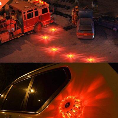 LED Emergency Magnet Flashing Warning Night Lights Safety Ro
