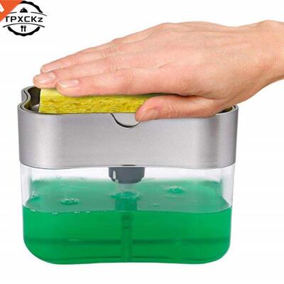 2 n 1 Scrubbng Lqud Detergent Dspenser Press-Type Lqu