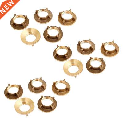 15 Pcs Gold Tone Brass 1/2 inch PT Threaded Household Water