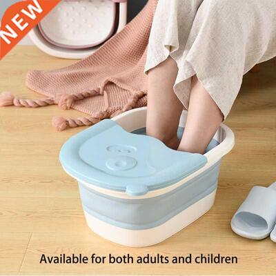 Plastic Foldable Foot Bath Bucket Footbath Massage Wash Basi