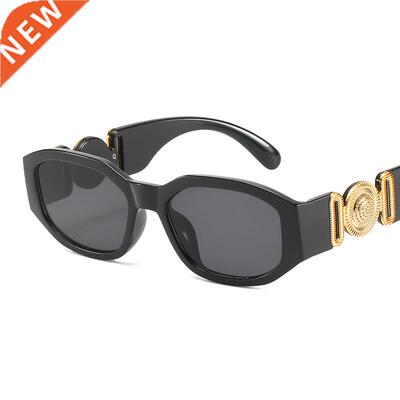 Brand Designer Vintage Sunglasses Woman Irregular Square Fas