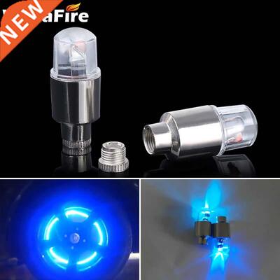 2pcs LED Bike Bicycle Wheel Spoke Light Tire Valve Caps Neon