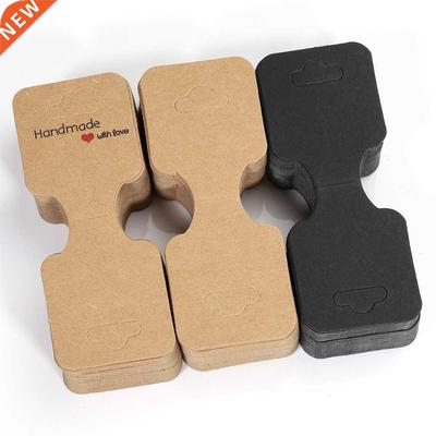 50pcs 9x3.5cm Kraft Paper Packng for Necklace Bracelets Jew