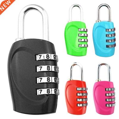 4 Dial Digit Password Lock Combination Suitcase Luggage Meta