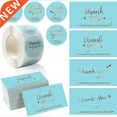 Thank You Stickers 500pcs/roll Label Card Set Packaging Seal