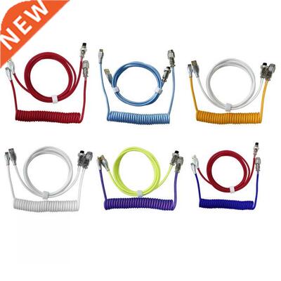 2 in 1 Coiled Aviator Wire Type-C to USB Cable For Mechanica