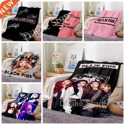 Kpop Black Pink Soft Throw Blanket Flannel Blanket Bed Throw