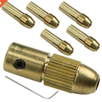 1 set 7Pcs 0.5-3mm Electric Drill Bit Collet Micro Twist Dri