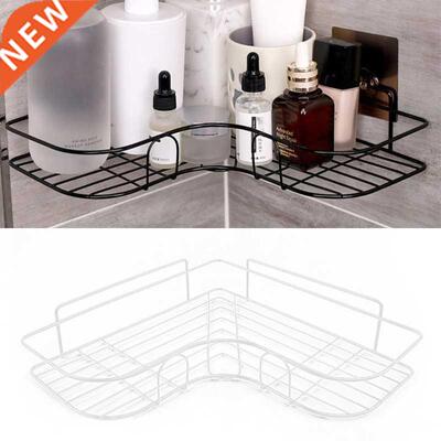 Self Adhesive Bathroom Shower Shelf Metal Wall Mounted Stor