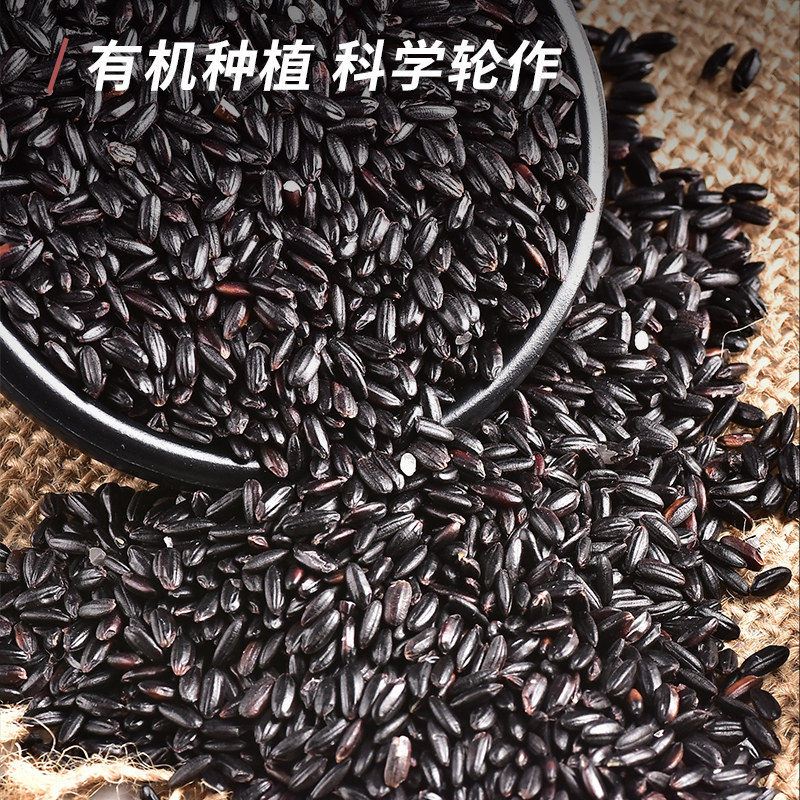 【抢!9.9 买3送1】素养生活有机黑米260g真空袋装杂粮黑米煮饭粥