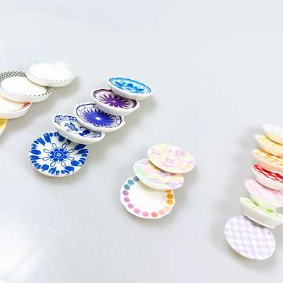迷你盘子点心盘微缩食玩场景配件