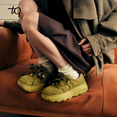 Talitaqoom舒芙蕾系列2025秋季新款蓬松休闲泡芙感轻运动鞋tq女鞋