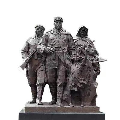 大型玻璃钢仿铜雕塑定制户外铸铜锻铜民俗群雕古代人英雄人物雕像