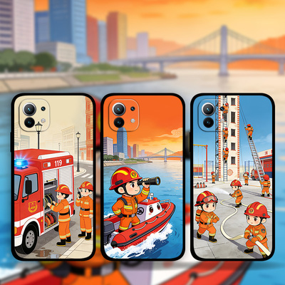 适用小米17Promax消防员手机壳