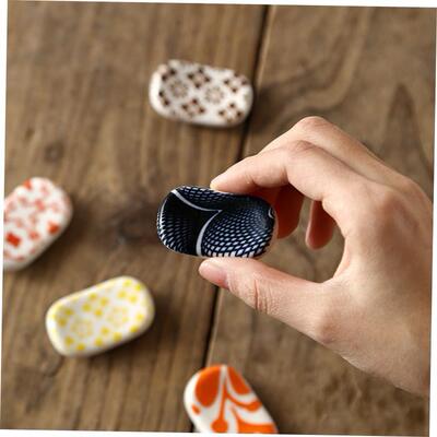 Ceramic tableware Japanese Restaurant oval chopsticks rack