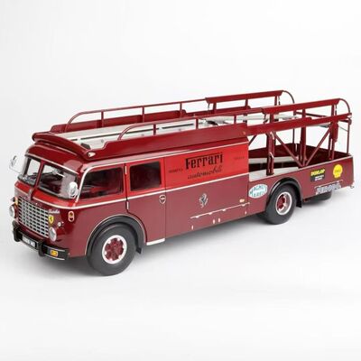 CMR 1:18 法拉利拖车运输车 菲亚特642 合金汽车模型收藏摆件礼品