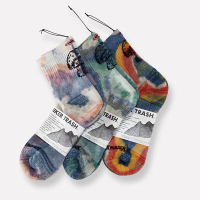 两双包邮 江户久得 HIKER TRASH 羊毛混纺袜子 户外登山越野 代购