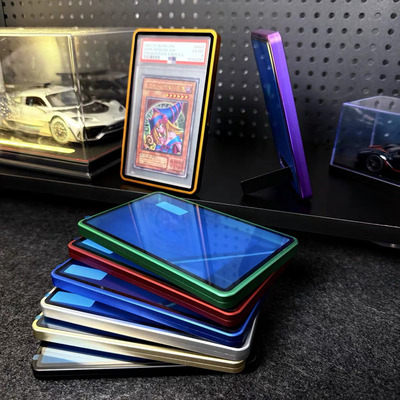 PSA35PT评级卡保护壳 带支架卡套BGS55PT球星卡金属收纳框卡框