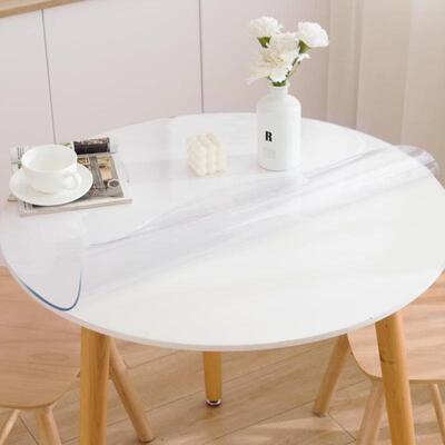 款Christmas Halloween 47 Inch Clear Round Table Cover