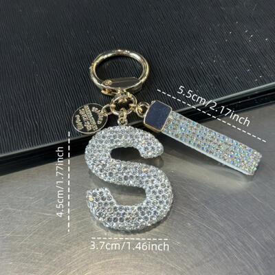 Keychain Lucky Pendant Bling Key Ring Accessory