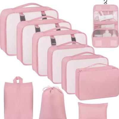 10 Set Packing Cubes for Travel Luggage Organizer Bags wh
