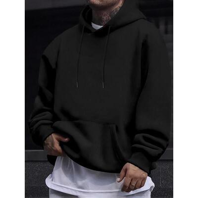 H 78823 Simple casual men's hoodie 简约休闲士连帽衫