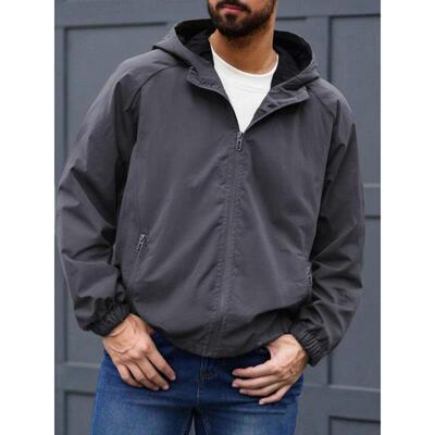H 46673 Korean loose hooded outdoor jacket 韩版宽松连帽户外