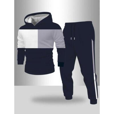 H 87093 Men's Elephant 3D Print Hoodie Set 印花卫衣套装