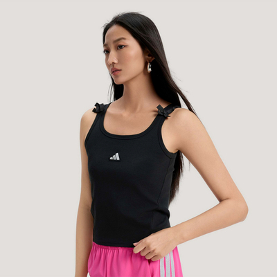 【自营】adidas阿迪达斯运动休闲罗纹修身上衣女子舞蹈背心KS5318