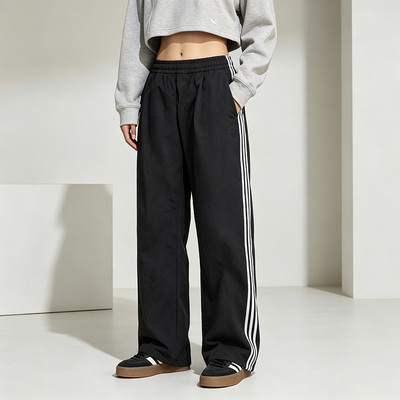 【自营】adidas阿迪达斯三叶草运动裤女休闲时尚梭织长裤JX8111