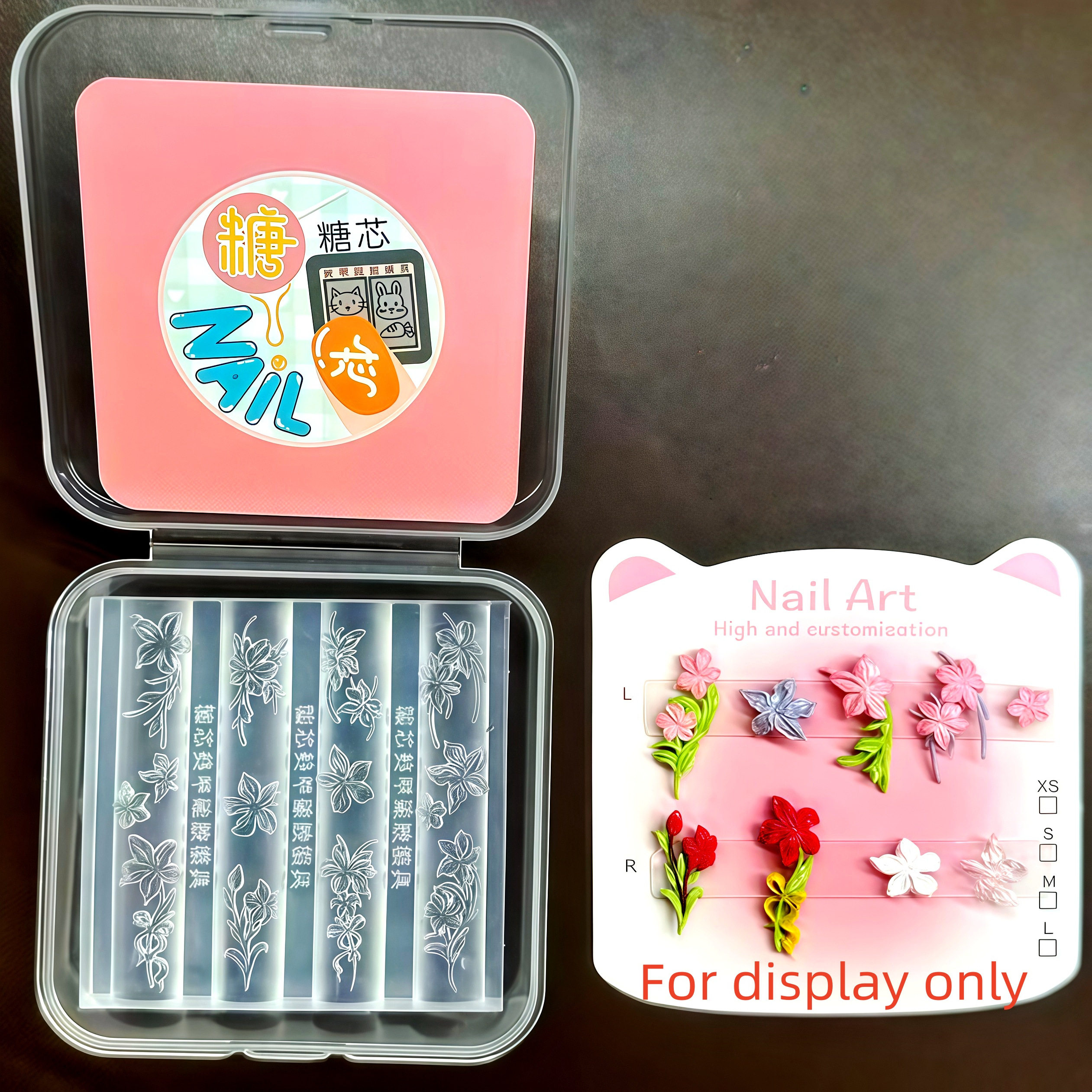 糖芯正品新款花朵美甲硅胶模具