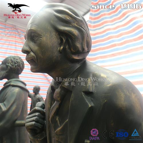 大型雕塑人像景观玻璃钢产品形态逼真博物馆展览馆陈列展示