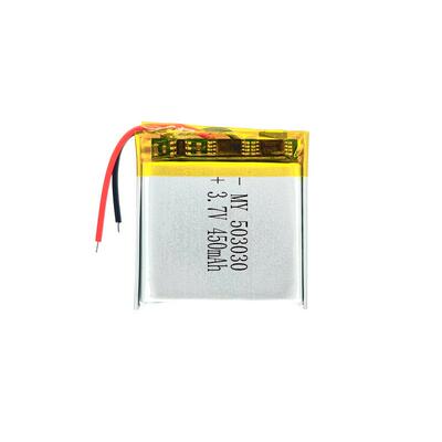 503030聚合物锂电池 450mAh 3.7V 雾化器 加湿器 智能手表美容仪