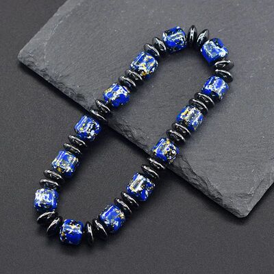 Bohemian Therapeutic Magnetic Hematite Bracelet Men Body