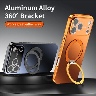 Magnetic Magnet Ring Rotating Folding Stand Phone Case For