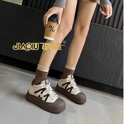 骄家 新款 加绒厚底休闲鞋7666