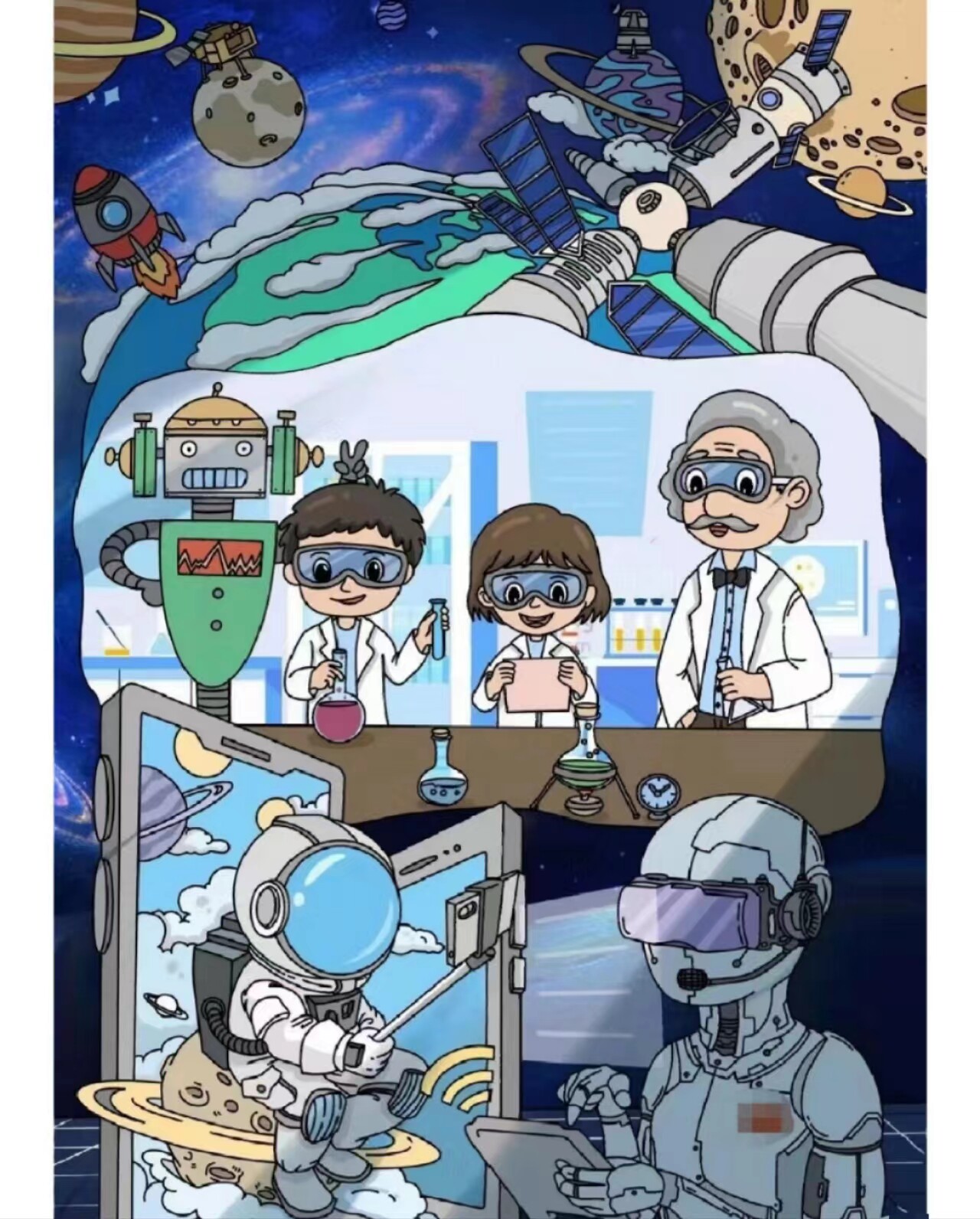电脑绘画代画卡通动漫板绘作品制作定制插画漫画原创设计电子小报