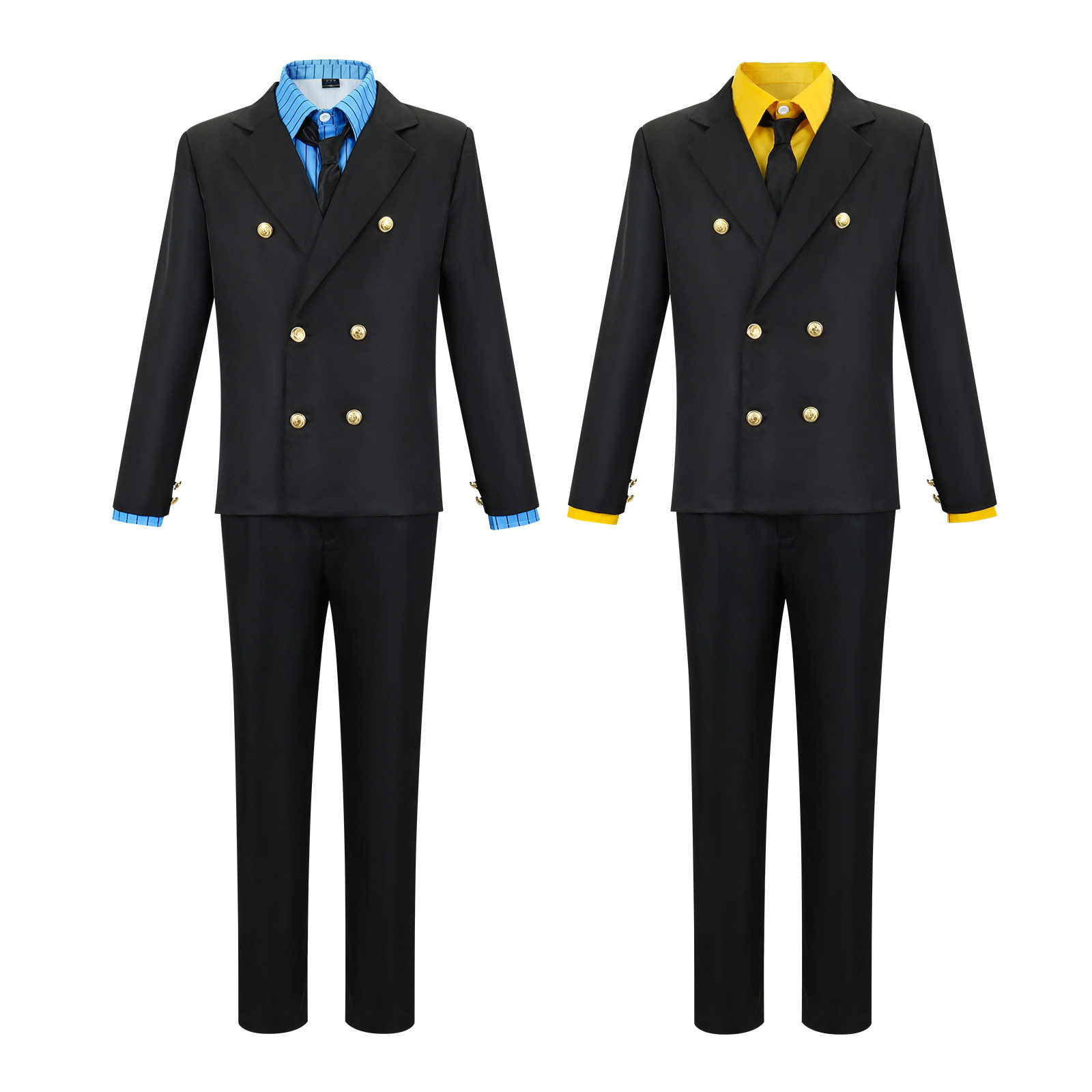 海贼王cos服山治香吉士黄蓝款西装男装cosplay套装cos服装复古