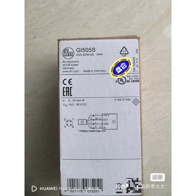 德国IFM易福门GI505S接近开关,全新原装,型号GI50