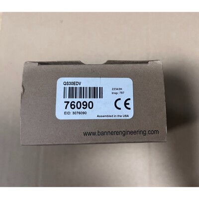 QS30EDV  全新Banner邦纳传感器76090 ,全